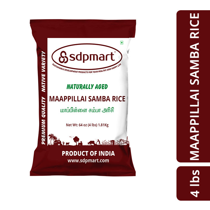 SDPMART PREMIUM MAAPPILLAI SHAMBA RICE - 4 LBS – SpicaNaturals